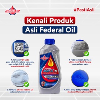 Jual FEDERAL OIL Racing Matic 10W-40 1L - Oli Motor Matic | Shopee ...