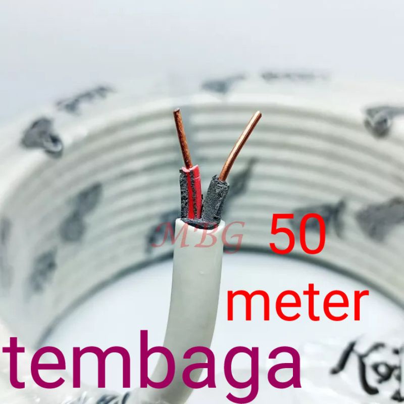 Jual KABEL LISTRIK TYPE NYM PUTIH UKURAN 2X1.5 40 METER | Shopee Indonesia
