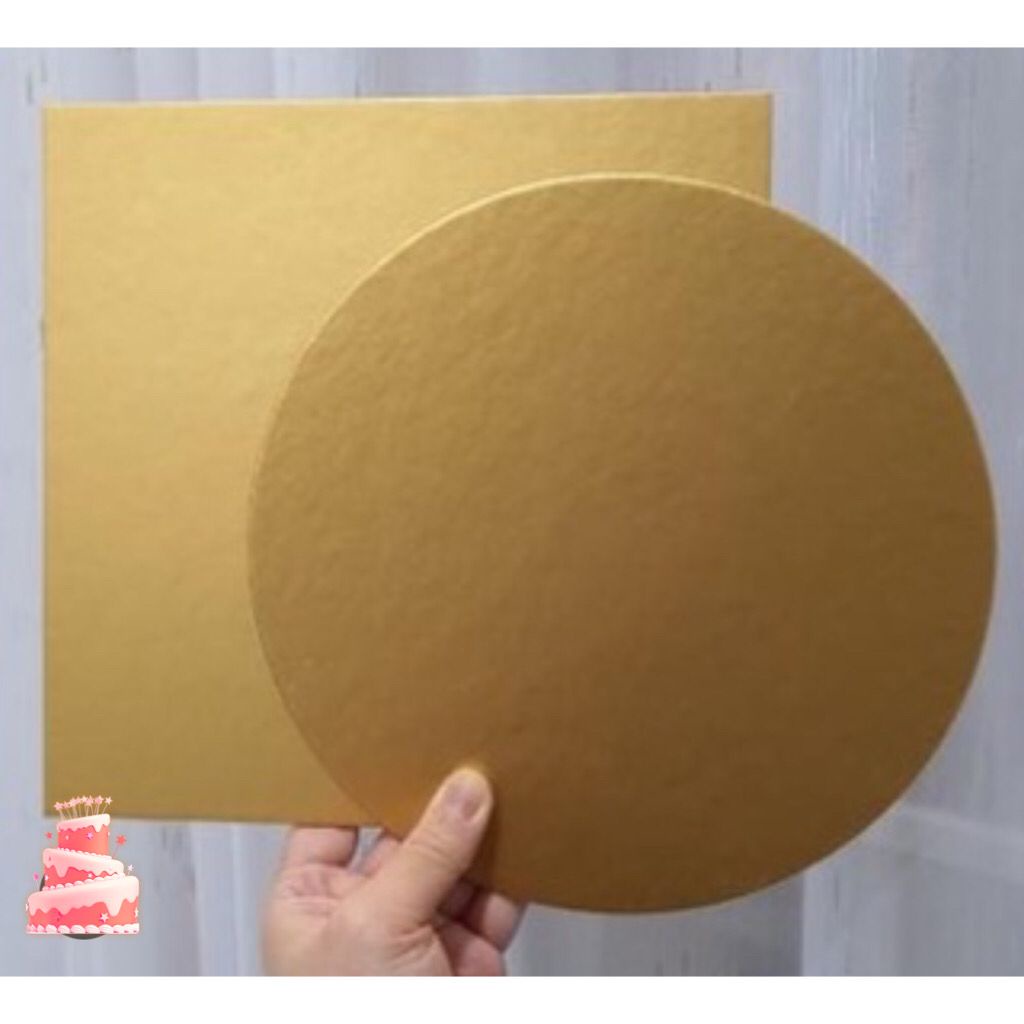 Jual Tatakan Alas GOLD Cake Board Tart | Shopee Indonesia