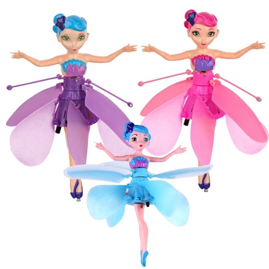 Jual Mainan Peri Terbang Sensor Tangan Doll Princess Flying Charging ...