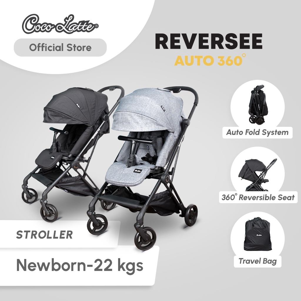 Jual COCOLATTE Reversee Auto 360° Stroller | Shopee Indonesia