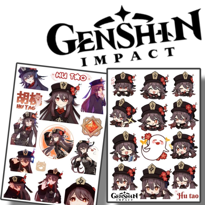 Jual Stiker Genshin Impact Sticker Hu Tao Barbara Anime | Shopee Indonesia
