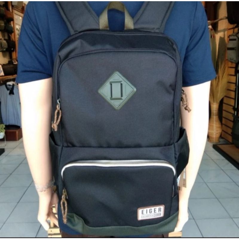 Jual eiger91000 TAS RANSEL CLASSHALL PACK 20L 7539 Hitam/Navy | Shopee ...