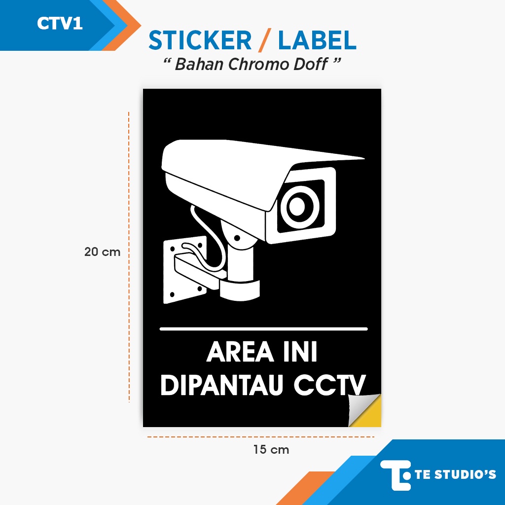 Jual Stiker / Label Awas ada Kamera CCTV 24 Jam | Shopee Indonesia