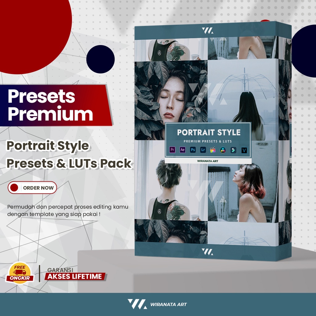 Jual Portrait Style - Premium Presets Lightroom Foto dan Video LUT LUTs ...