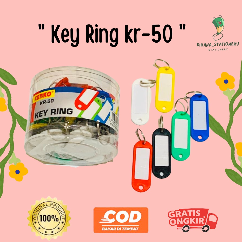 Jual JOYKO GANTUNGAN KUNCI KR 50 KEY RING 50 PCS ( 1PAK ) | Shopee ...
