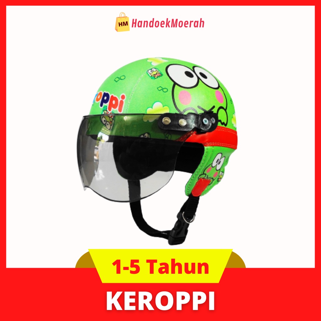 Jual Helm Anak SPECIAL RETRO KEROPPI Murah / Helmet Non SNI / Helm ...