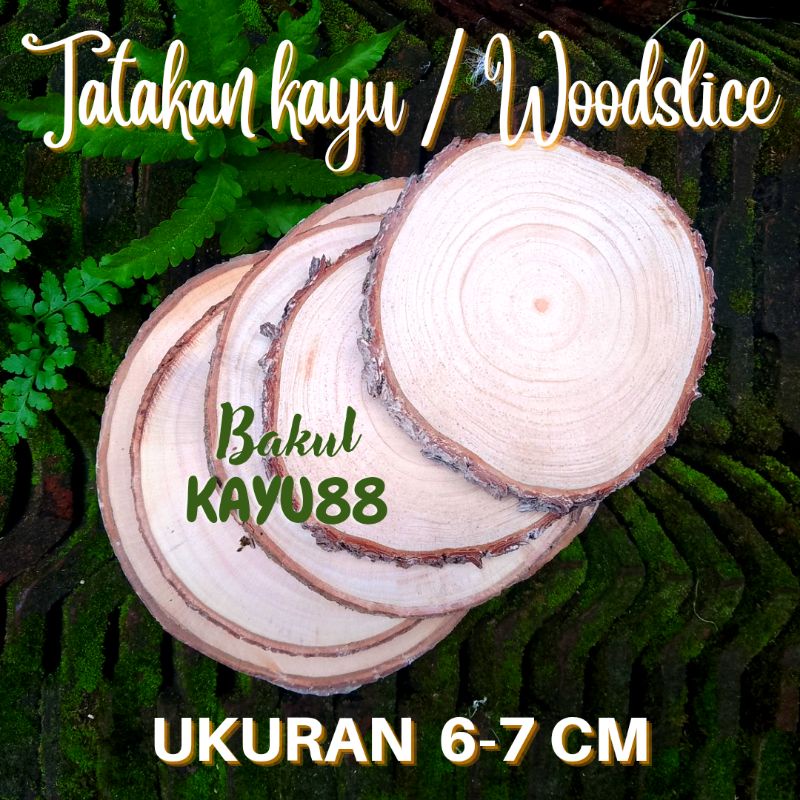 Jual Woodslice tatakan kayu potongan kayu bulat kerajinan kayu mahar ...