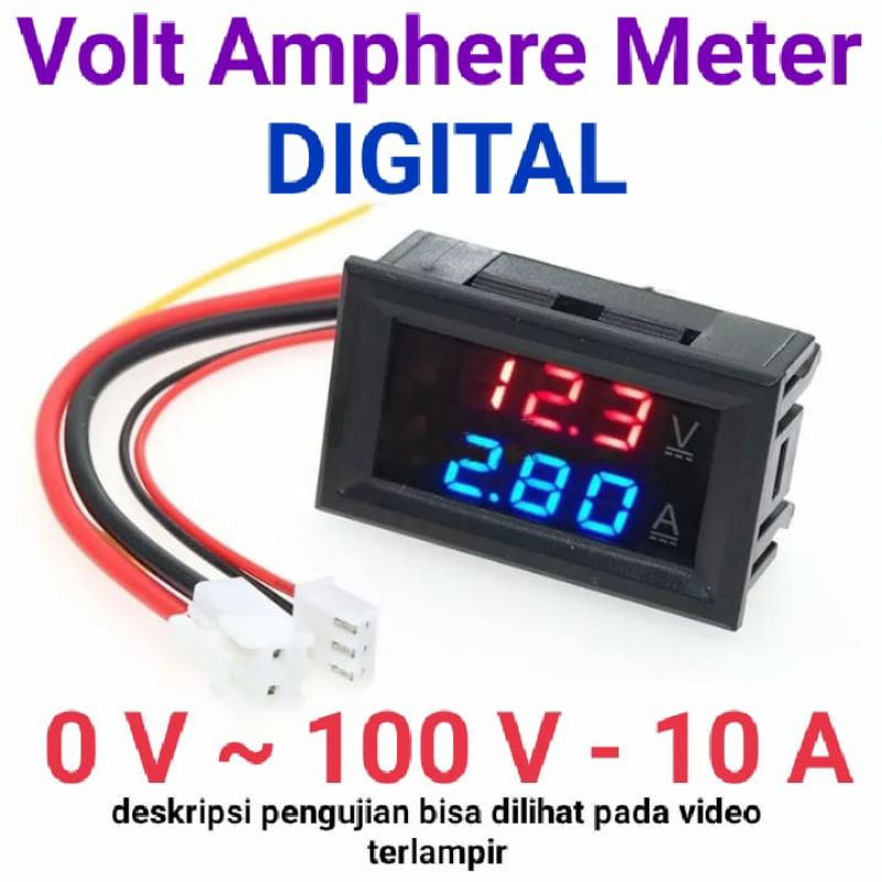 Jual Digital Voltamphere meter 0V~100V-10A Genenerasi IC terbaru ...