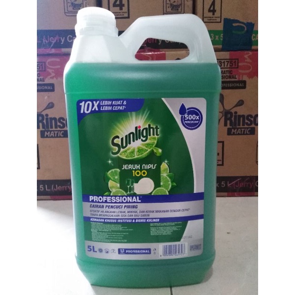 Jual sunlight pencuci piring 4.5 ltr jerigen product original unilever ...