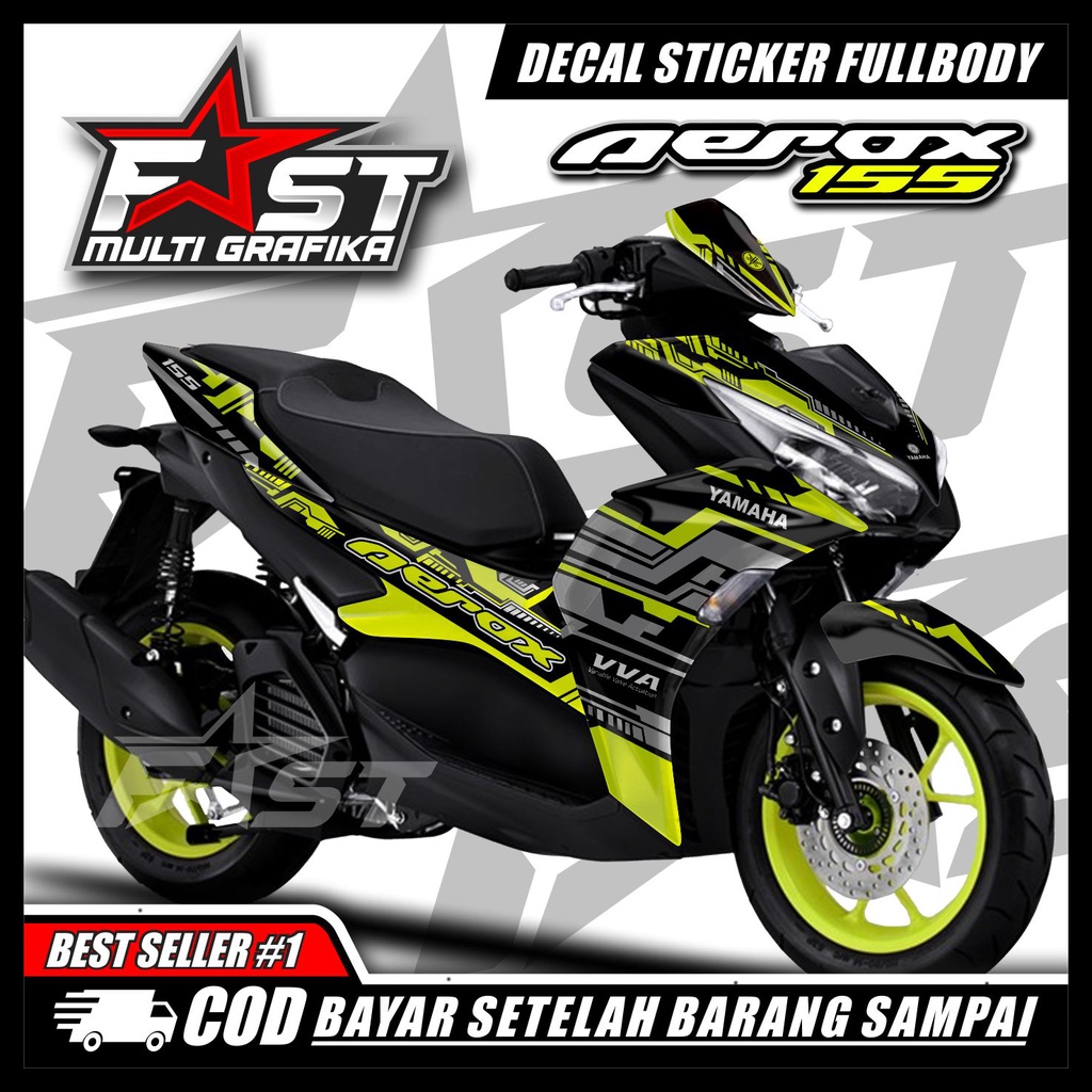 Jual BISA COD. BAYAR DI TEMPAT Decal stiker Fullbody Stiker Aerox New ...