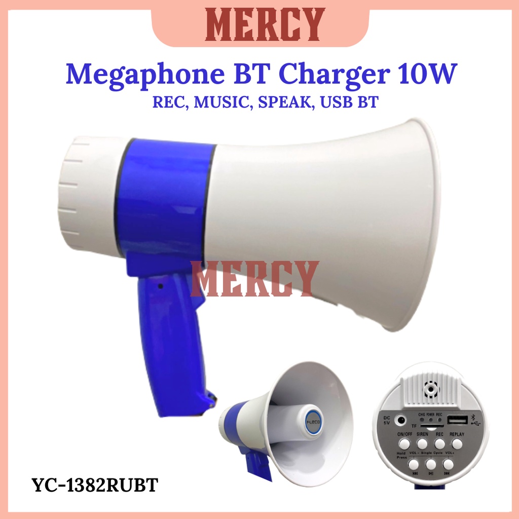 Jual MEGAPHONE TOA PENGERAS SUARA RECORDING 10W/TOA USB BT/TOA SIRINE ...
