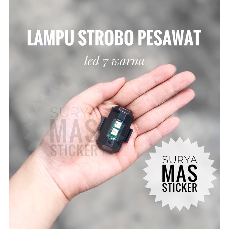 Jual lampu strobo led 4 warna lampu led kedip pesawat rgb usb aircraft ...