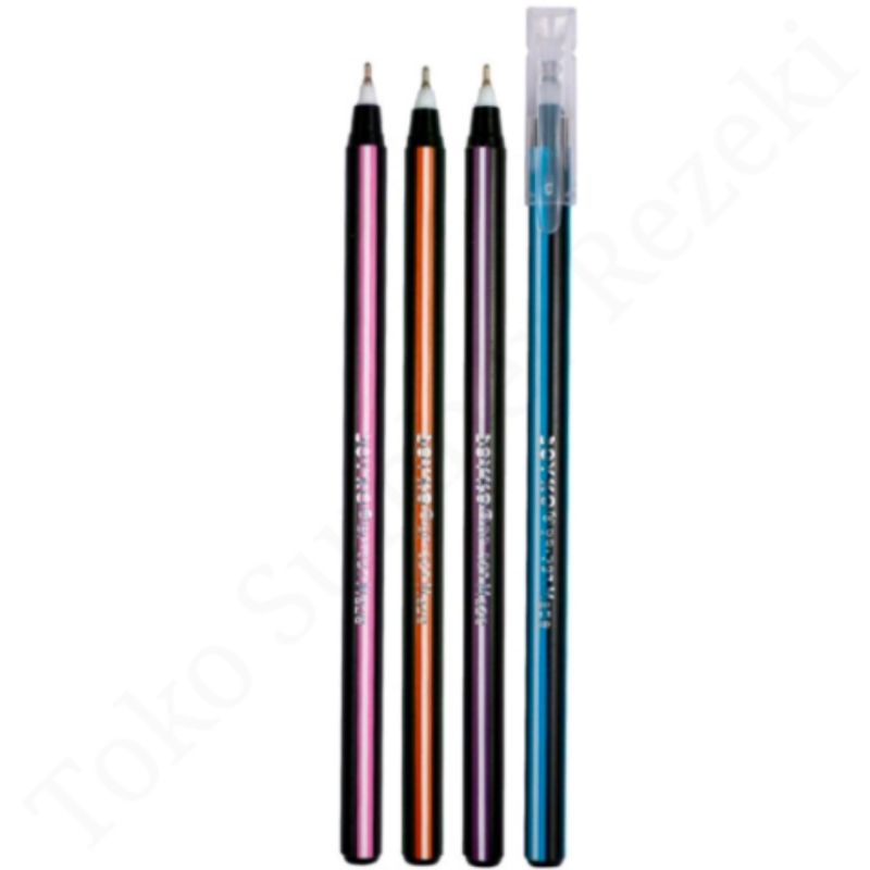 Jual Pen Tinta Hitam Ballpoint Ink Black Pena Pulpen Warna Warni ...