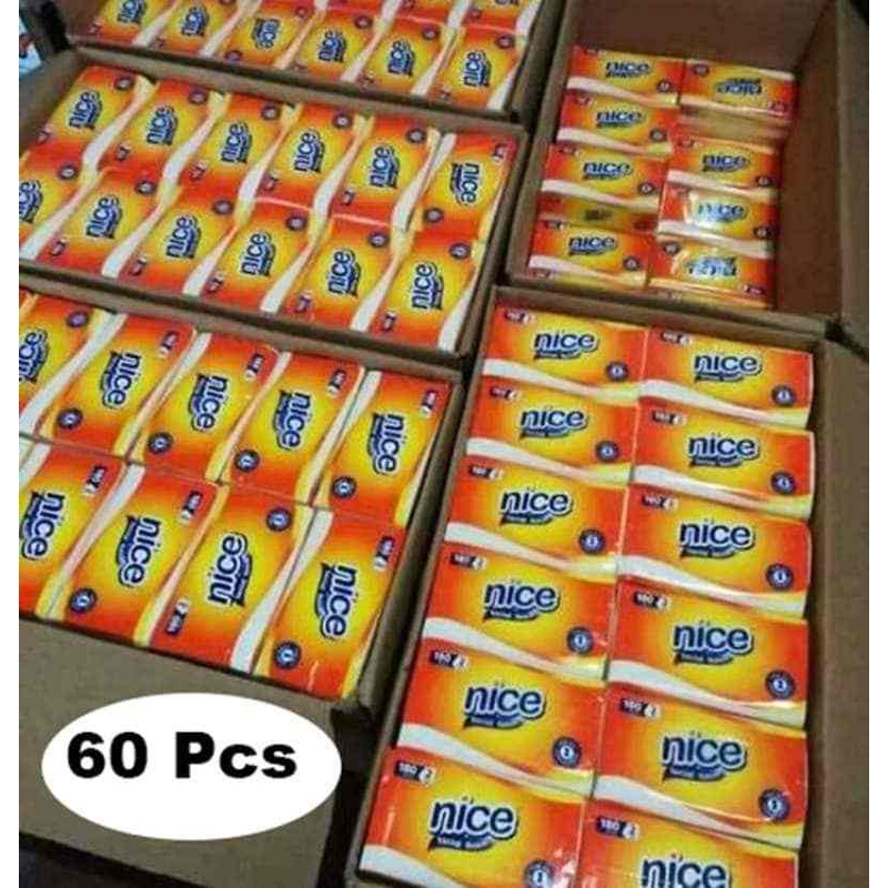 Jual Tissue Nice 180 Sheets 1Kardus/Karton (60 PCS) | Shopee Indonesia