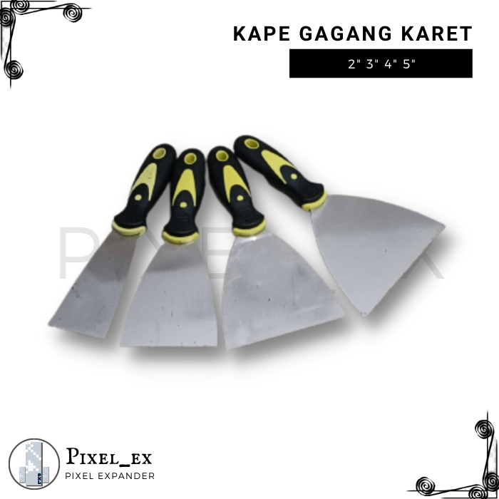 Jual Kape Gagang Karet Skrap Pengerok Cat 2 inch 3 inch 4 inch 5 inch ...