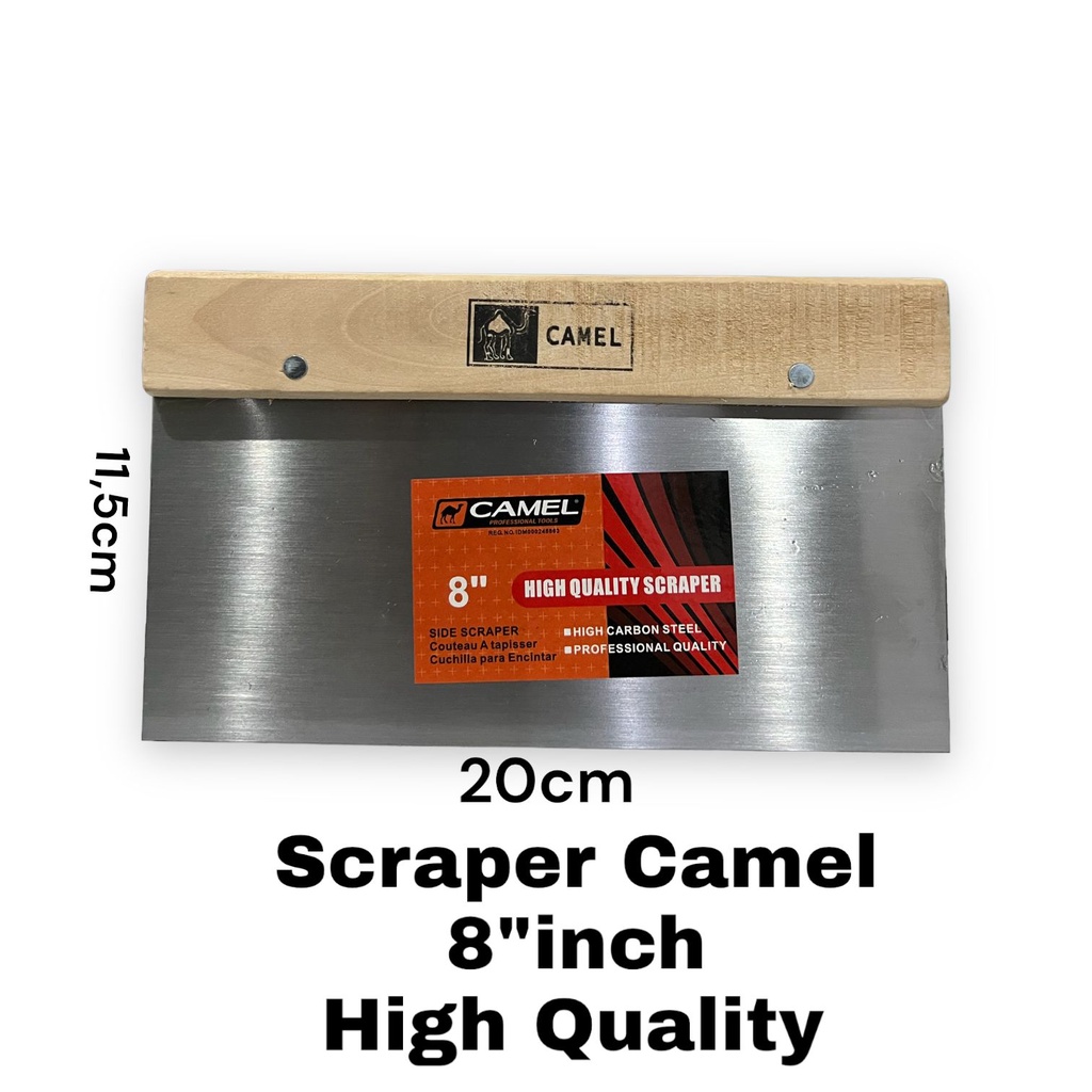 Jual SCARPER PLAT CAMEL 8"inch/SCRAP BESI PLAT/KAPE GYPSUM/KAPE LEBAR ...
