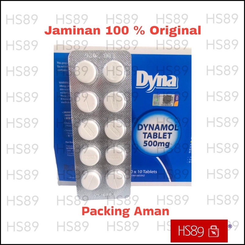 Jual Dynamol Tablet 500 mg Paracetamol malaysia | Shopee Indonesia