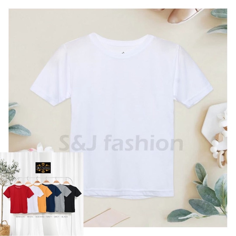 Jual Kaos Polos Anak Unisex cewek/cowok usia 1-12 tahun | Shopee Indonesia