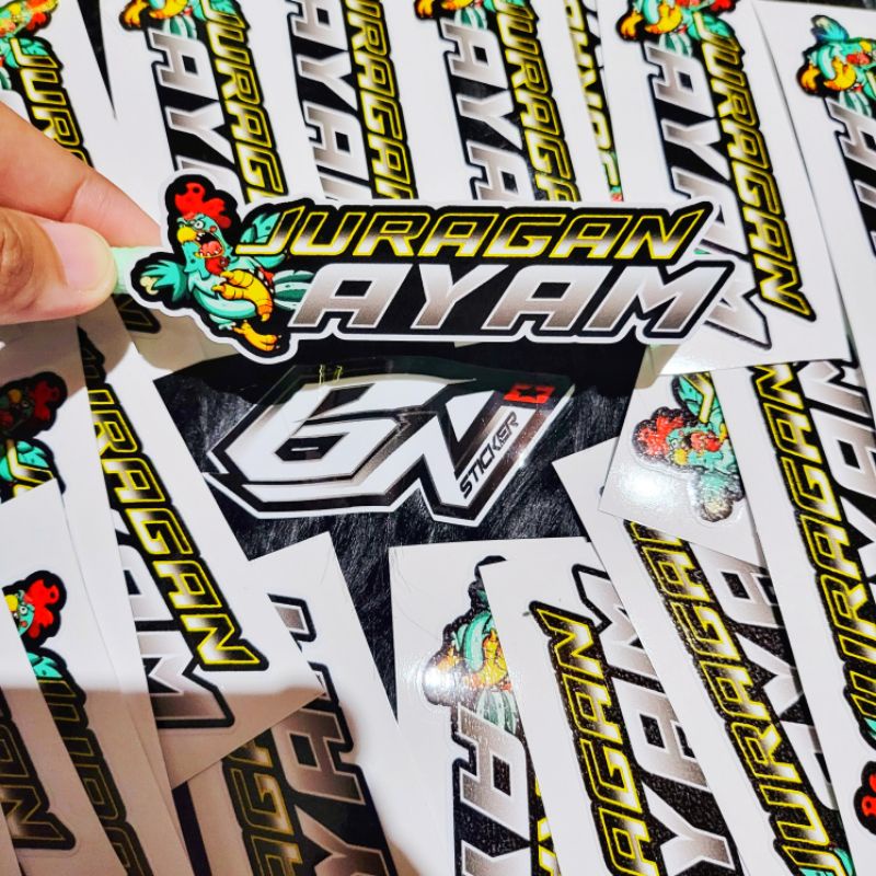 Jual stiker viral sticker kata2 Juragan Ayam | Shopee Indonesia