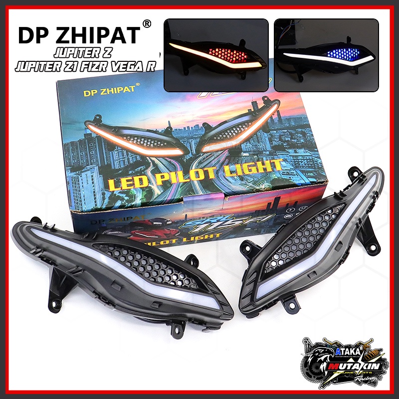 Jual zhipat lampu alis 7 warna motor lampu senja gaban jupiter z1 pilot ...