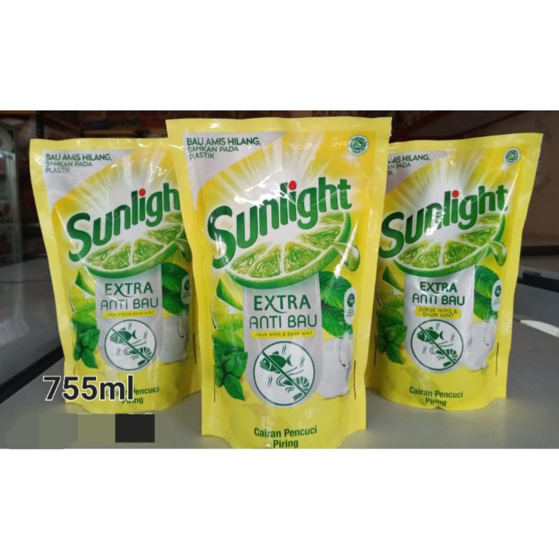 Jual Sunlight 755ml Extra Anti Bau | Shopee Indonesia
