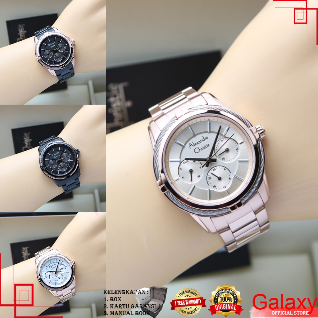 Jual ALEXANDRE CHRISTIE JAM TANGAN WANITA JAM TANGAN ORIGINAL JAM ...