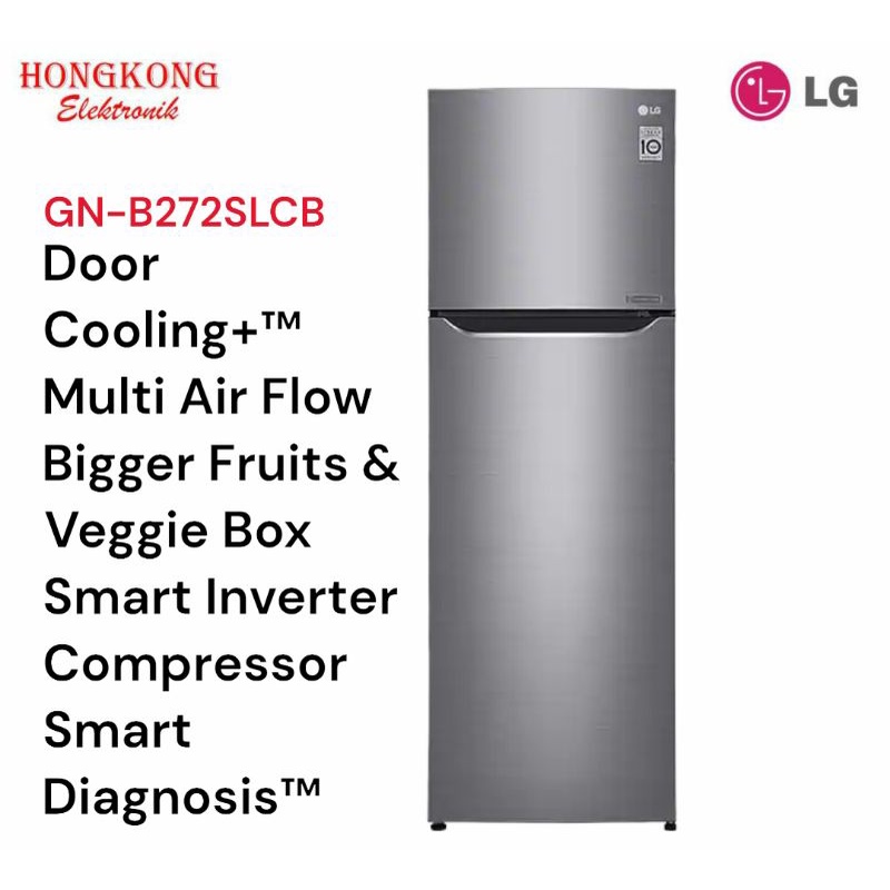 Jual KULKAS LG 2 PINTU SMART INVERTER GN-B272SLCB | Shopee Indonesia
