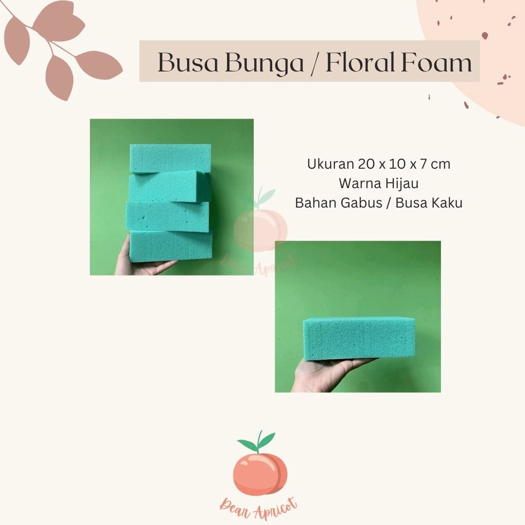 Jual FLORAL FOAM ECER SATUAN/ BUSA BUNGA/ OASIS GABUS BUNGA | Shopee ...