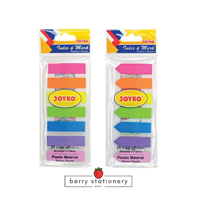 Jual 175 SHEETS JOYKO INDEX TABS STICKY NOTES PANAH PLASTIK PET ...
