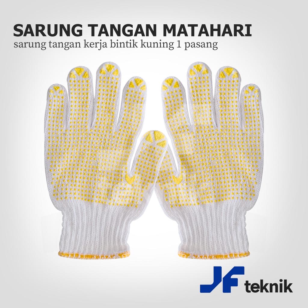 Jual Sarung Tangan Kerja Bintik / Sarung Tangan Katun Bintik / Sarung ...
