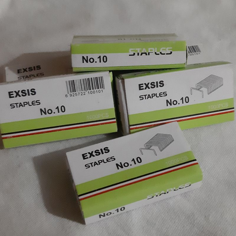 Jual Isi staples no.10 staples kertas kecil promo staples promo stapler ...