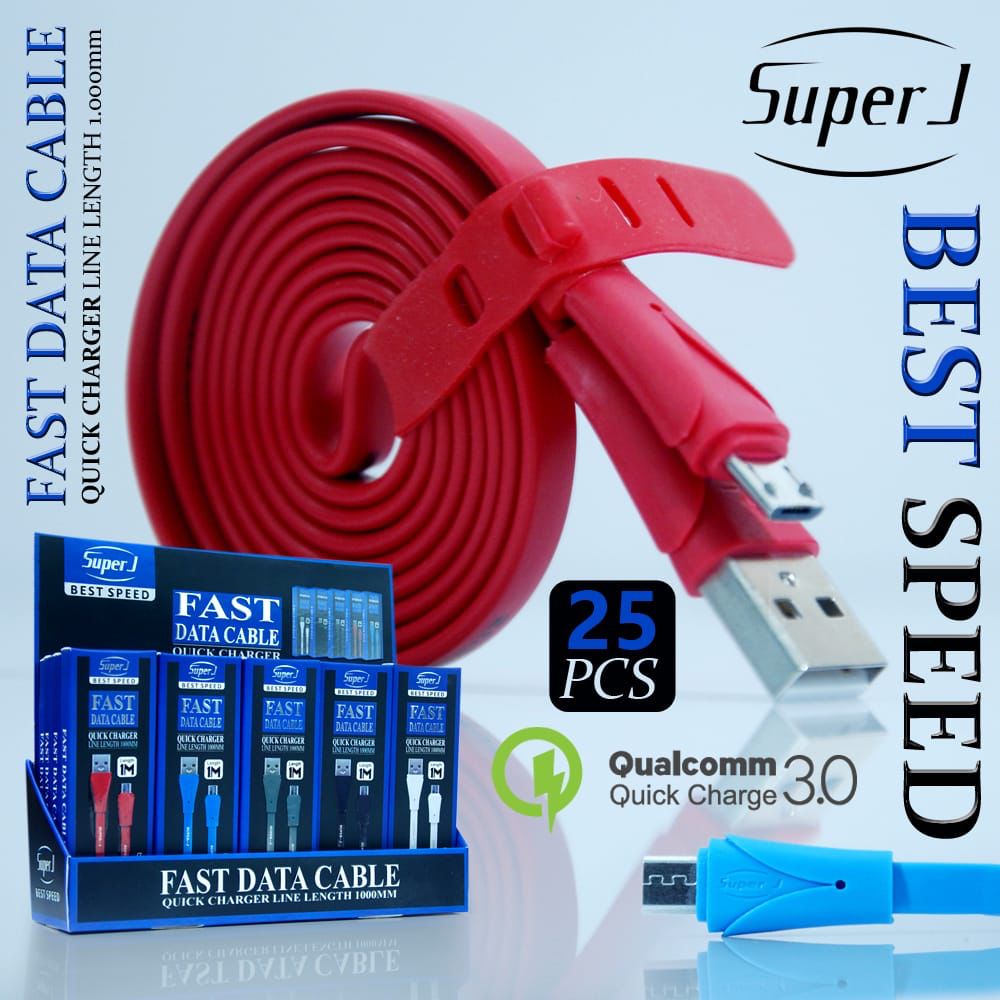 Jual Kabel Data Super J Hi Speed 2.A Micro Usb Fast Charging - Packing ...
