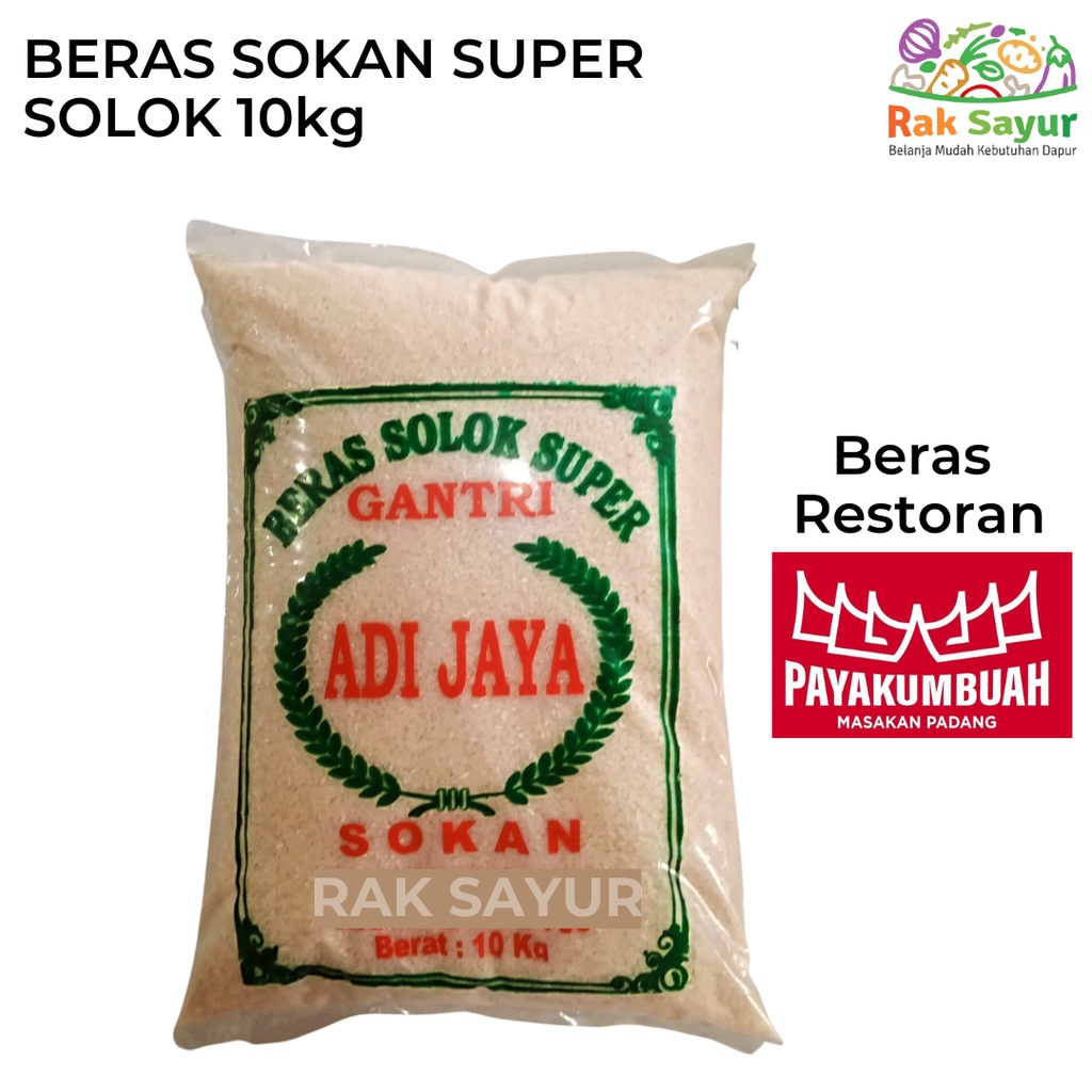 Jual Beras Sokan Super Solok 10kg Beras Restoran Payakumbuh Arief ...