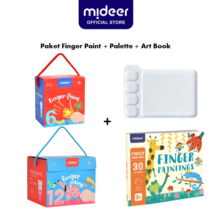 Jual Mideer Finger Paint Color dan Finger Paint Palette Mainan Edukasi ...