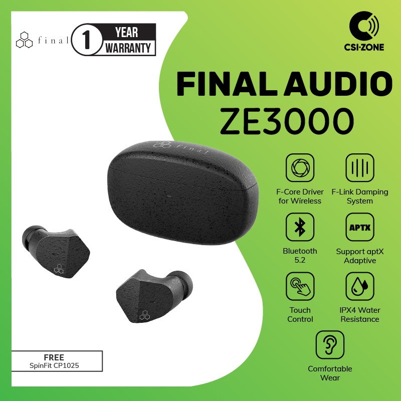 Jual Final Audio ZE3000 / ZE 3000 Hi-Fi True Wireless / TWS In Ear ...