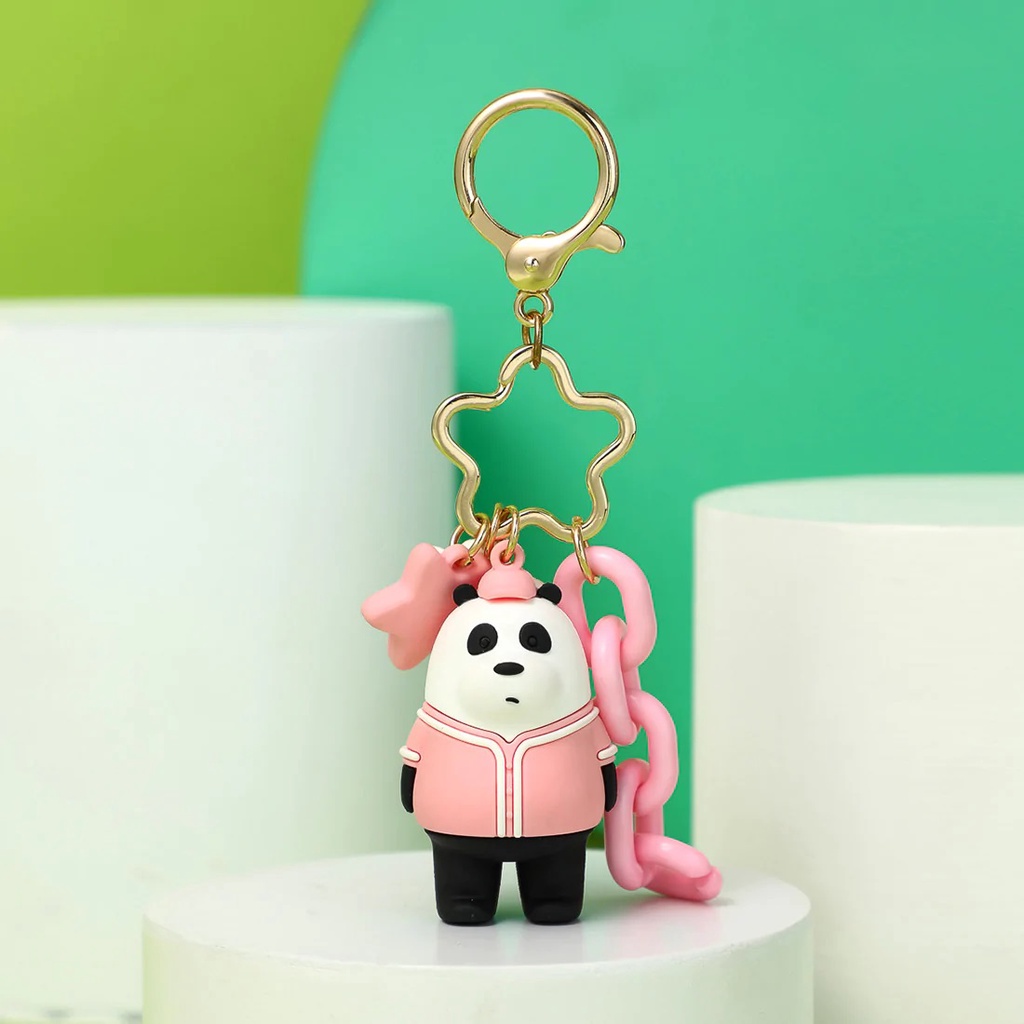 Jual Miniso We Bare Bears 4.0 3D Keychain / Gantungan Kunci | Shopee ...