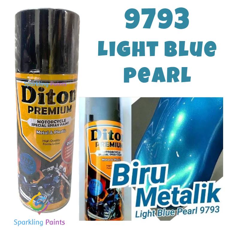 Jual Pilox Diton Premium Light Blue Pearl 9793 400ml Biru Muda Metallic ...