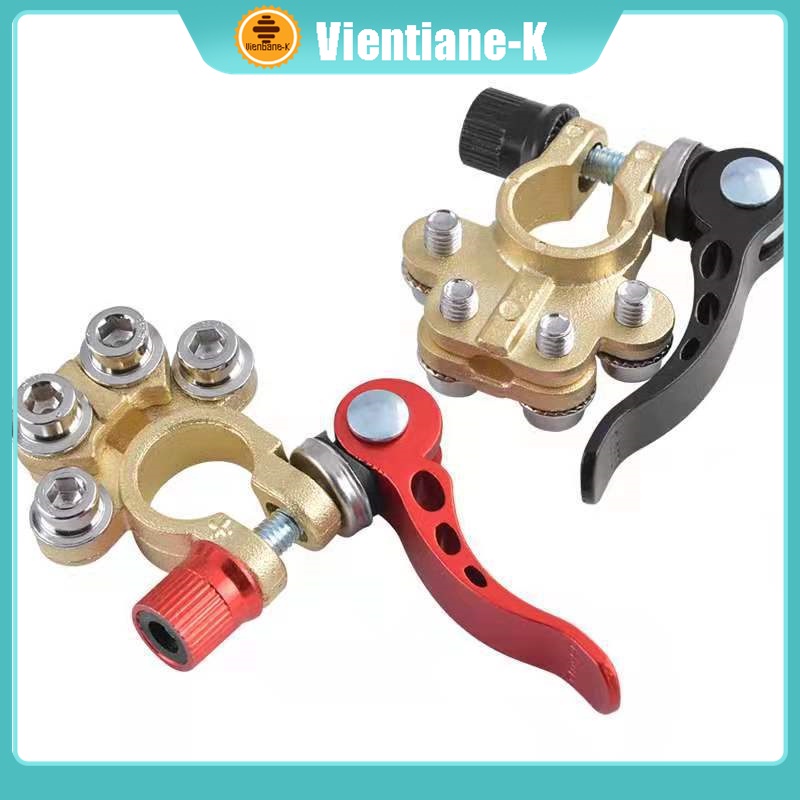 Jual 2PCS Klem Aki Mobil Tembaga/Klem Kepala Aki Mobil Kuningan Quick ...