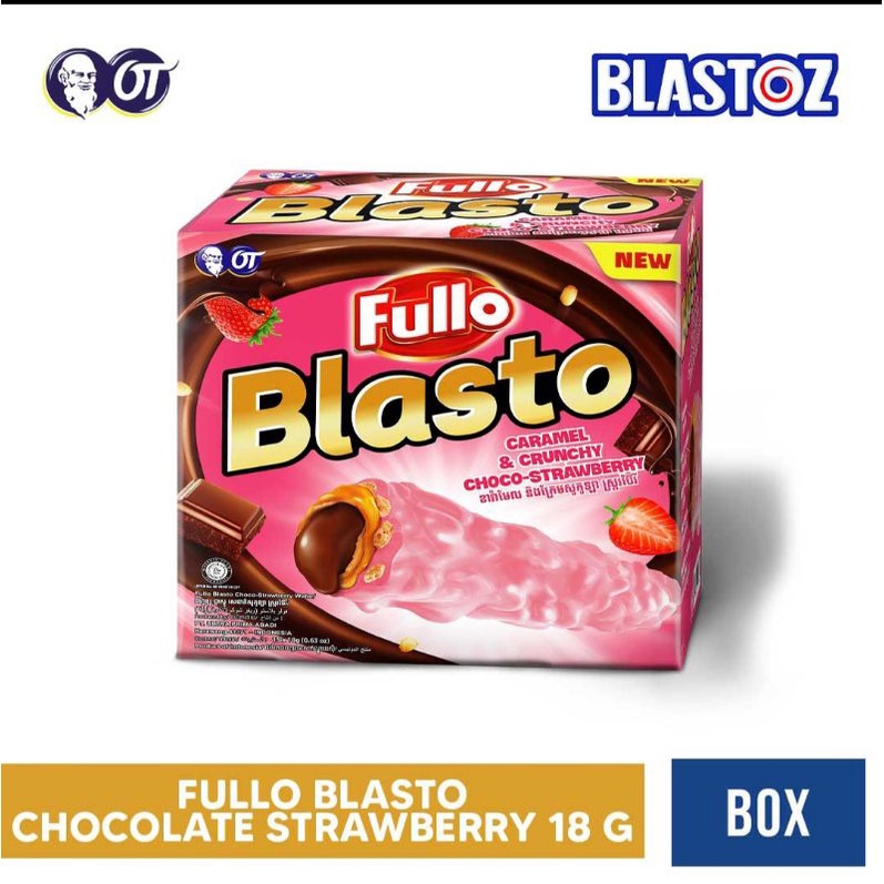 Jual FULLO BLASTO Chocolate Strawberry 18 gram (15 pcs) | Shopee Indonesia