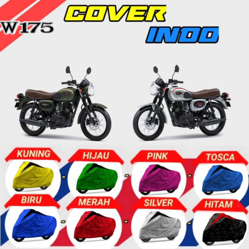Jual Cover Motor Kawasaki W175 Sarung Motor Kawasaki W175 Penutup Motor ...