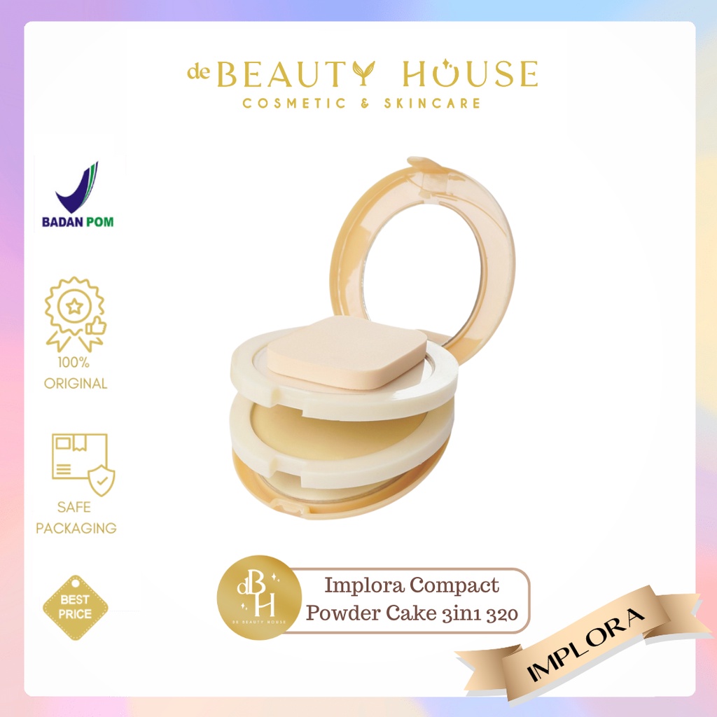 Jual IMPLORA Compact Powder Sueluttu Cake 3in1 (320) | Shopee Indonesia