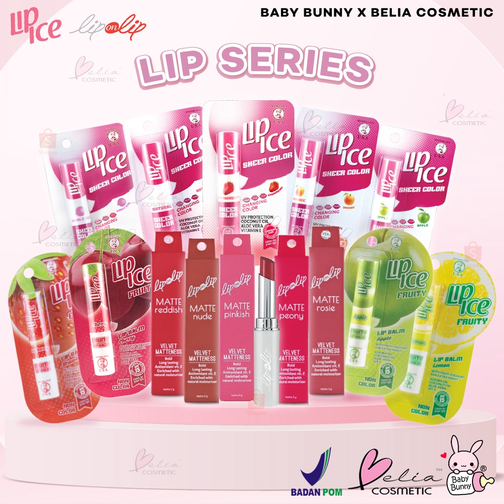 Jual BELIA LIP ICE Sheer Color Lip Balm 2.2g | Fruity Lip Balm | Lip On ...