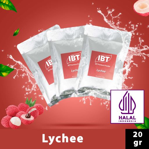 Jual Bahan Minuman Bubuk Rasa Lychee. Leci IBT Premium Powder Sachet ...
