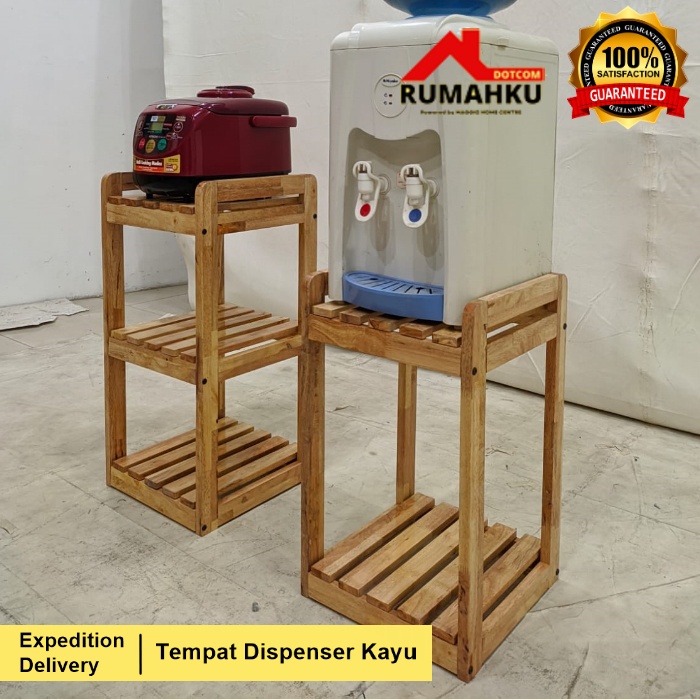 Jual TEMPAT DISPENSER KAYU - RAK DISPENSER - RAK GALON - TEMPAT GALON ...