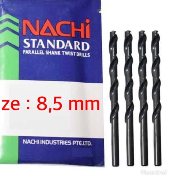 Jual NACHI 8.5 MM MATA BOR BESI HSS (ORI) | Shopee Indonesia