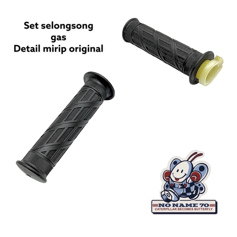 Jual Handgrip hanfat hand grip set selongsong pipa gas honda win 100 ...