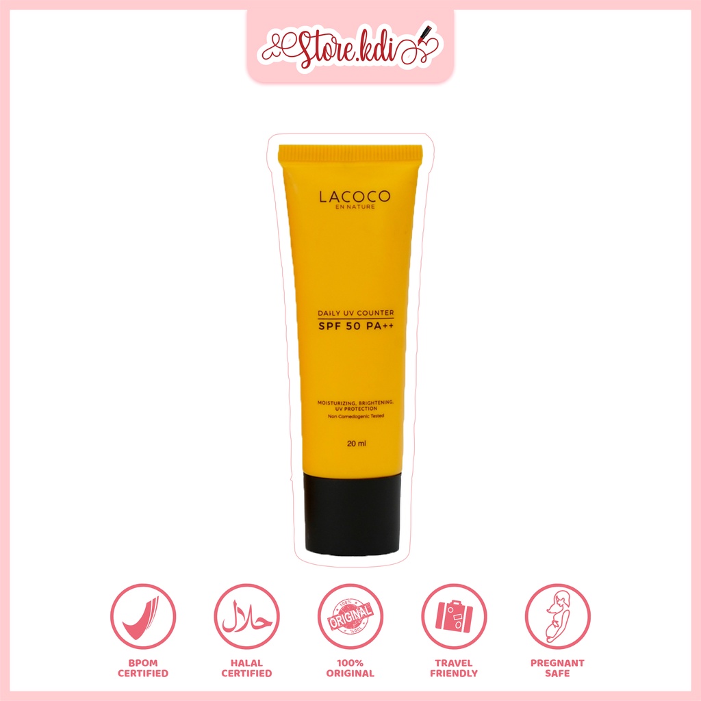 Jual LACOCO Suncreen Daily UV Counter SPF 50 PA++ Perlindungan Sinar ...