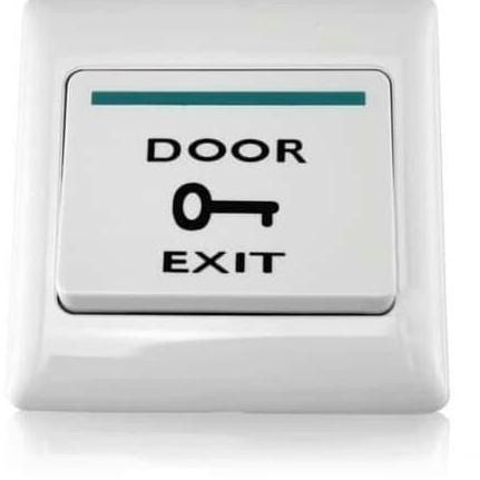 Jual Exit Button Putih Besar Tombol Push utk Access Door Control Bel ...