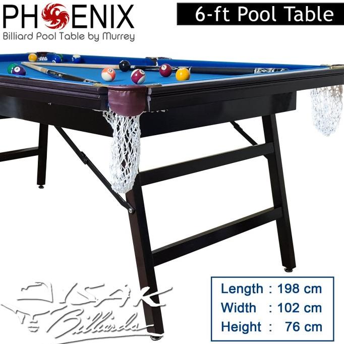 Jual Murrey Pool Table - 6 ft Phoenix - Meja Billiard Biliar Bilyar ...